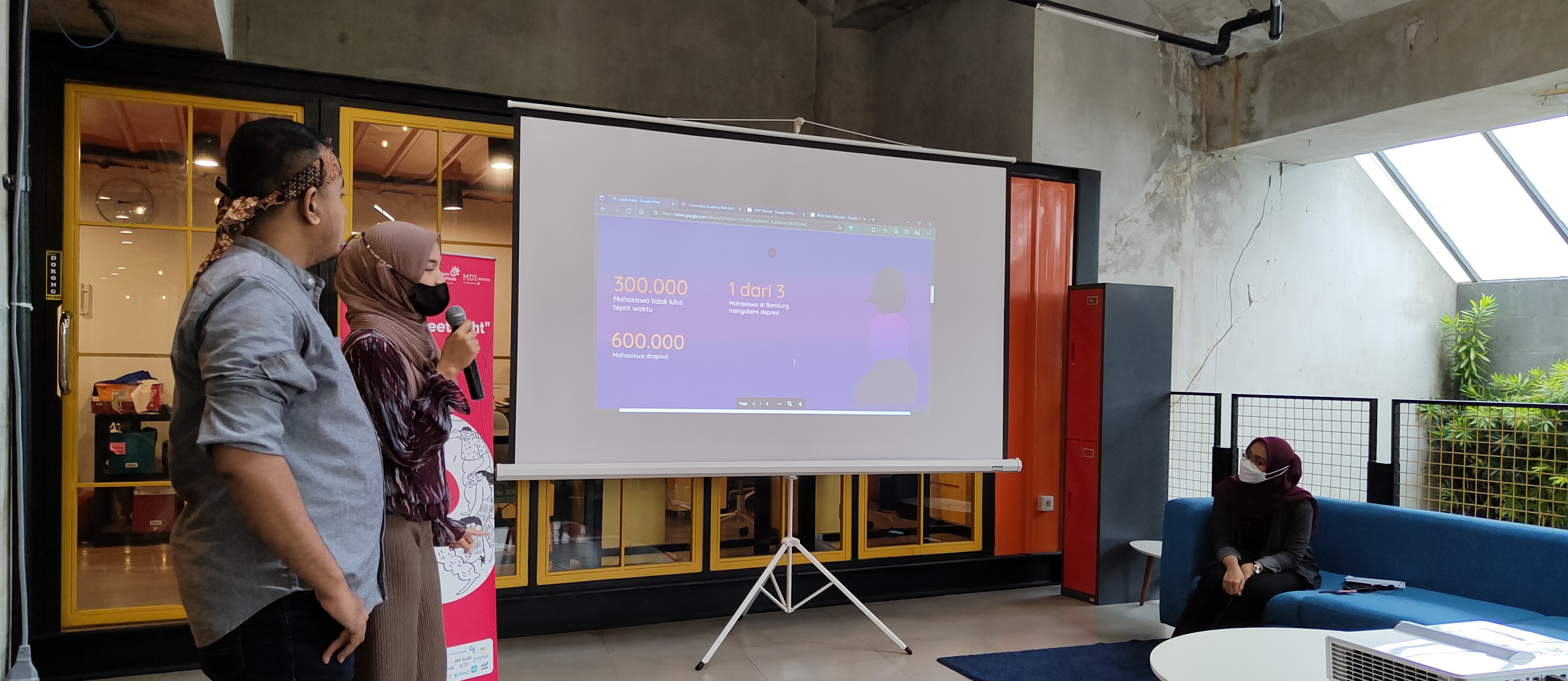 Halo Ryan di Startup Meetnight Indigo Space Depok X Indigo Space Bogor